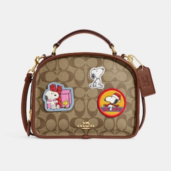Coach | Bags | Nwt Coach Coach X Peanuts Lunch Pail In Signature Canvas ...